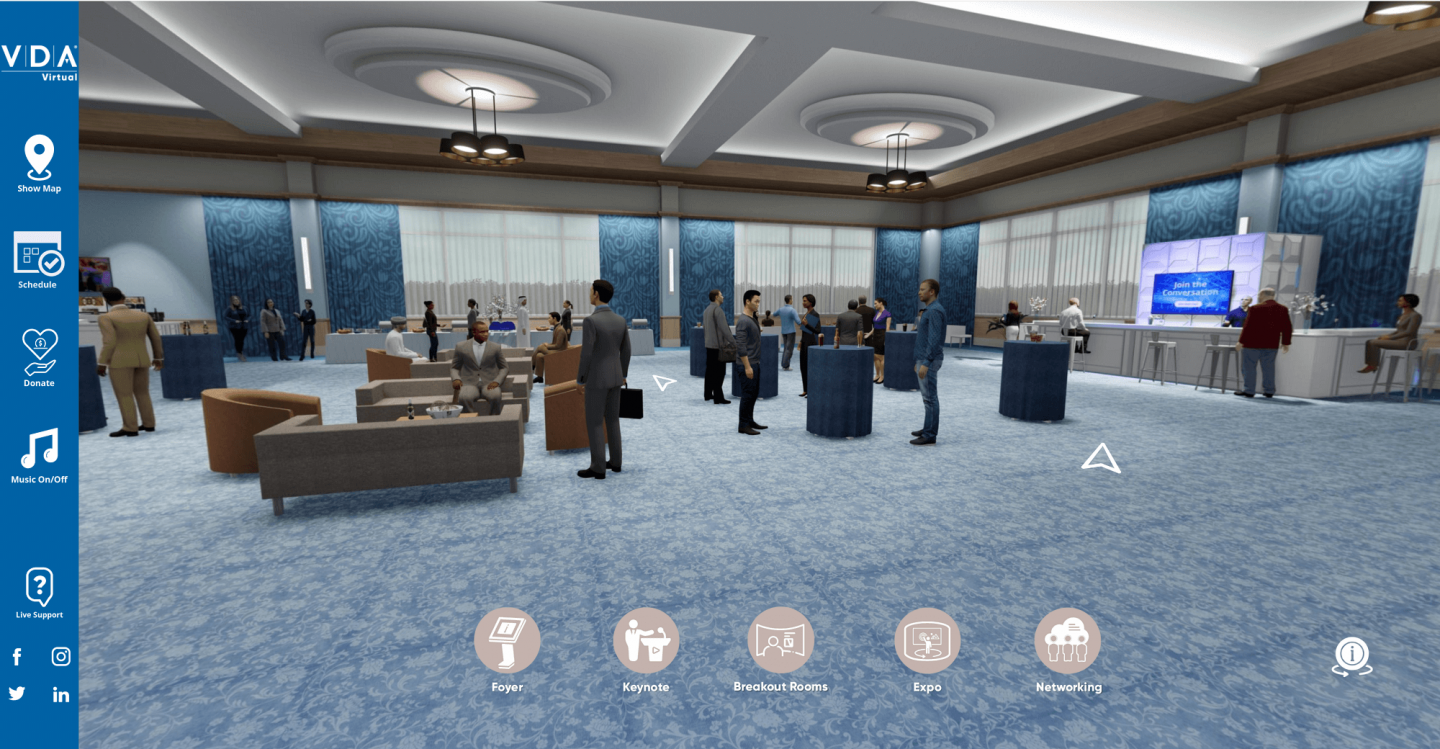Hybrid Events & 3D Virtual Event Platform - VDA Experiential Marketing